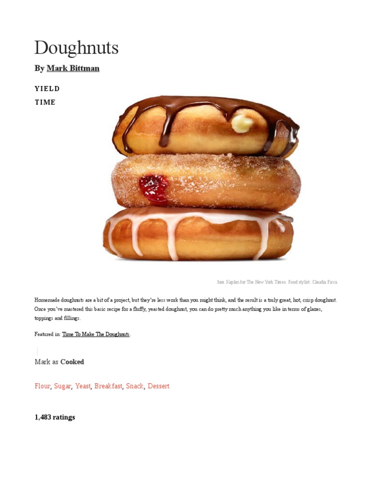 Delicious Doughnuts | PDF | Doughnut | Dough