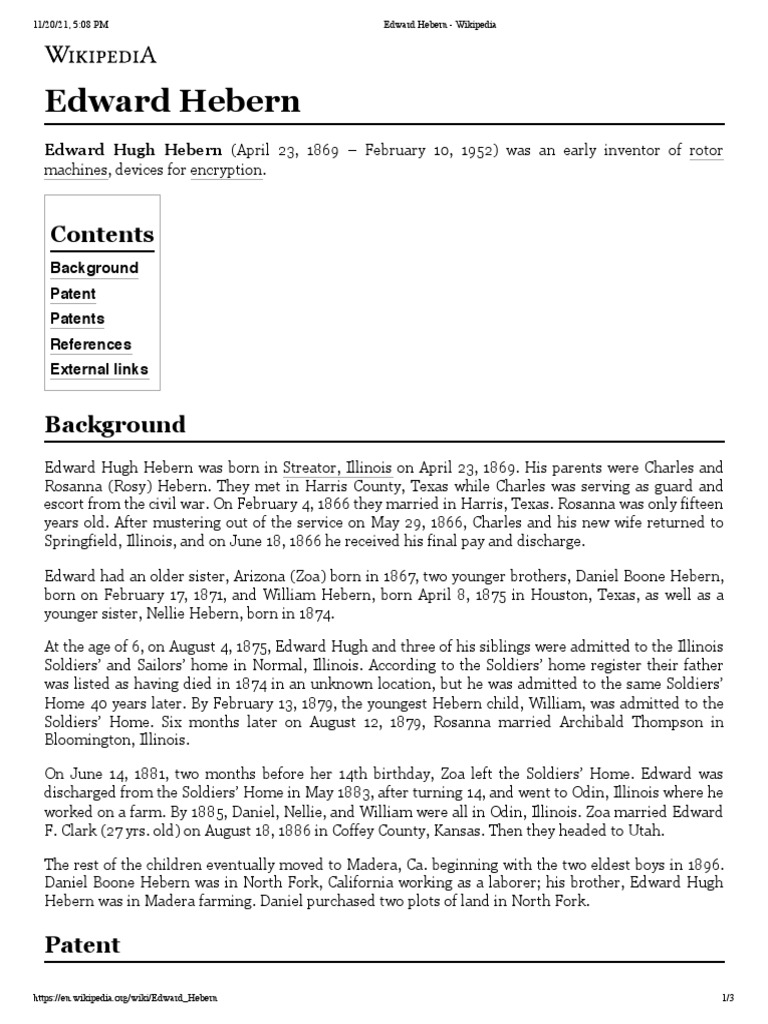 Edward Hebern | PDF | Security | Computer Security