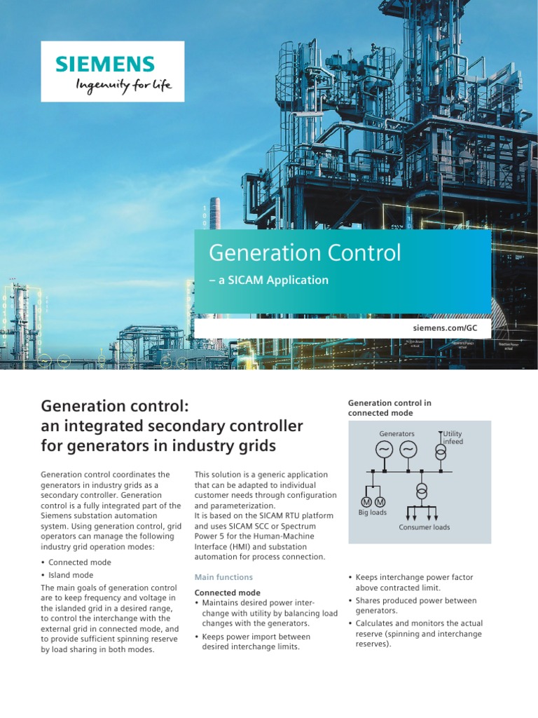 Generation Control: Generation Control: An Integrated Secondary ...