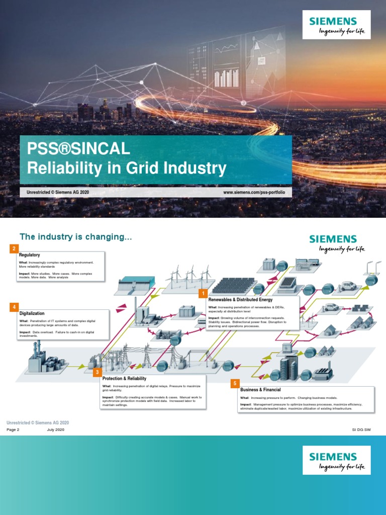 PSS Sincal - Reliability in Grid Industry Webinar | PDF | Electrical ...