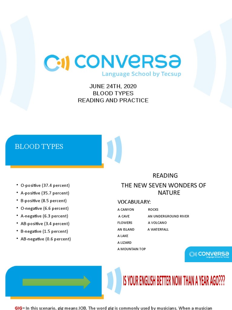 JUNE 24TH, 2020 Blood Types Reading and Practice | PDF