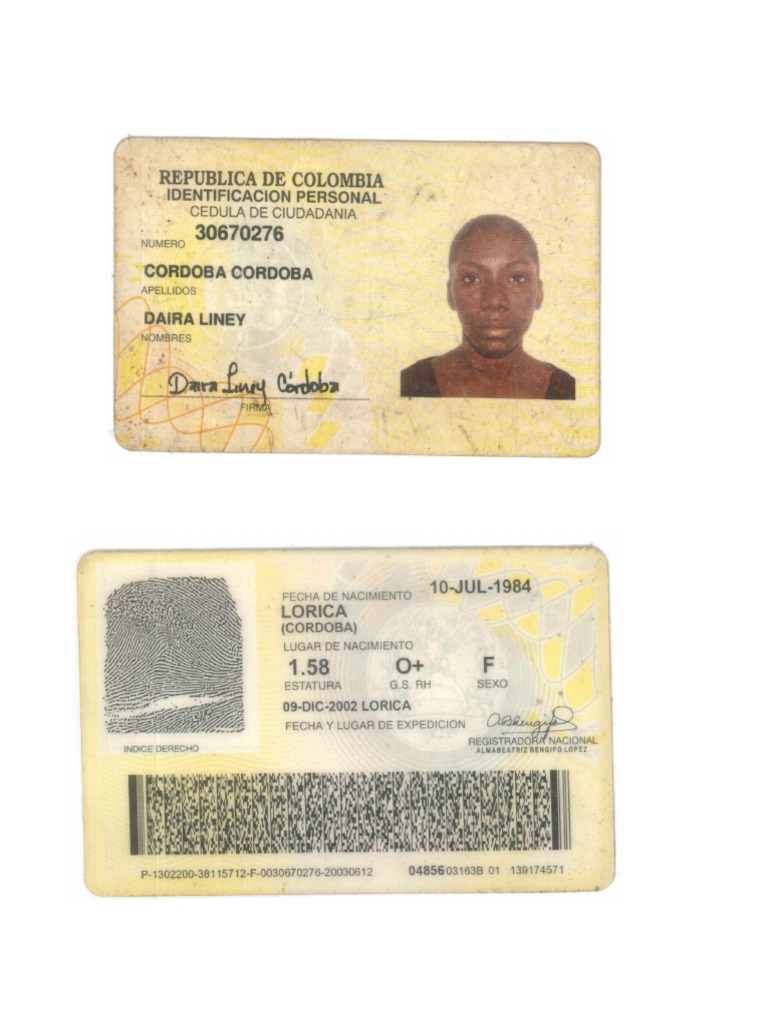 Cedula Ampliada. 150% | PDF