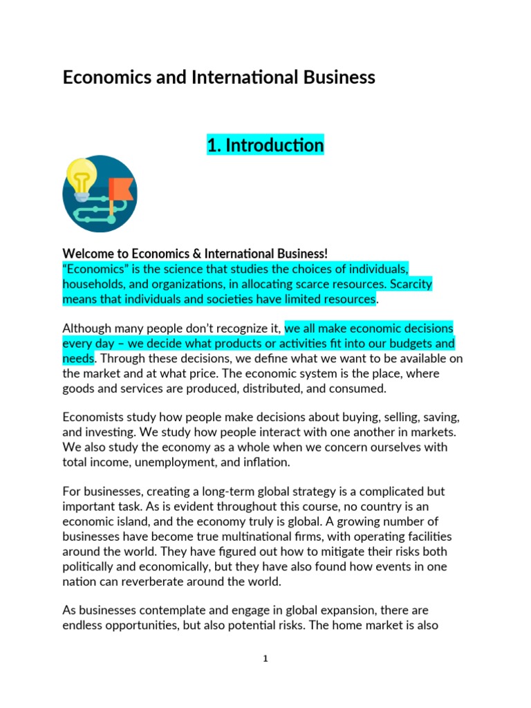 Understanding the Global Economy: An Introduction to the Fundamental ...