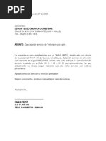 Solicitud De Cancelación Totalplay Pdf Derecho