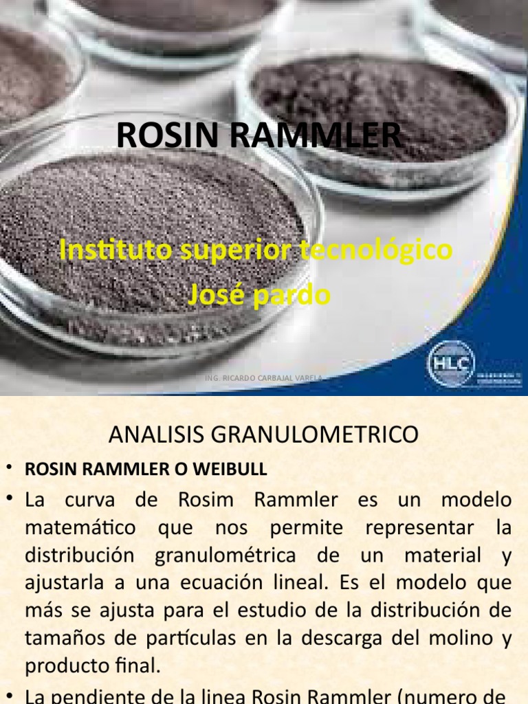 Rosin Rammler o Weibull Balance Metalurgico | PDF | Logaritmo ...