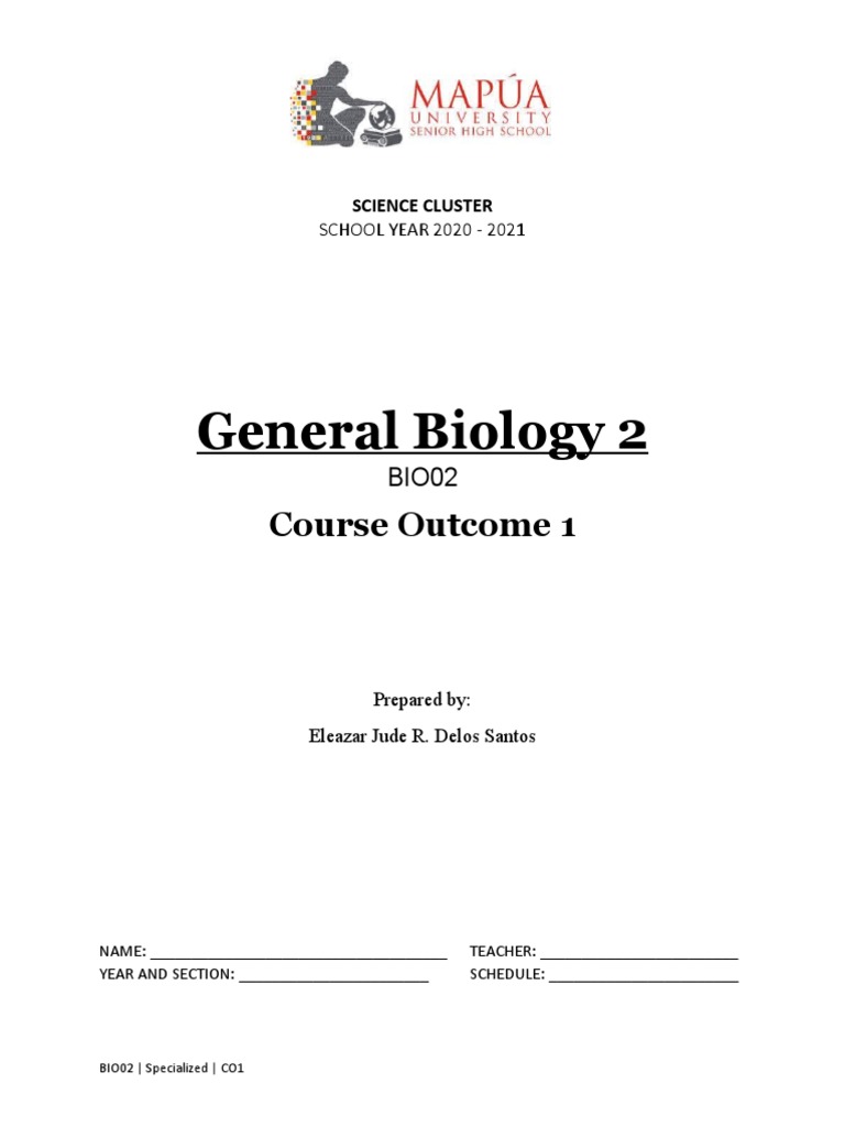 General Biology 2: Course Outcome 1 | PDF | Rna | Messenger Rna