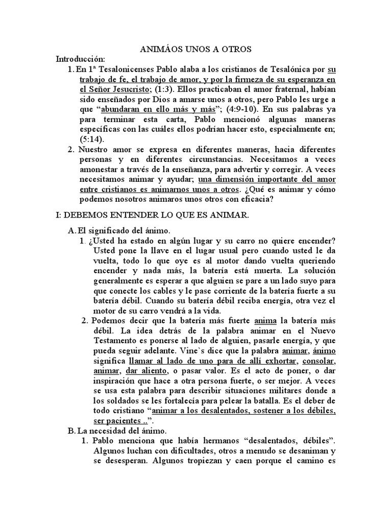 Animáos Unos A Otros | PDF | Bernabé | Pablo el apóstol
