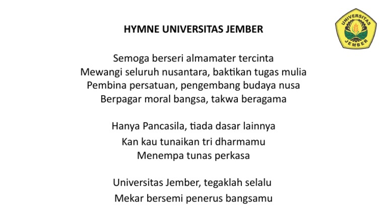 Hymne UNEJ | PDF