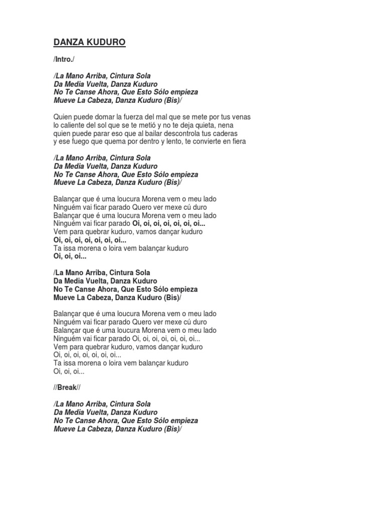 Danza Kuduro | PDF