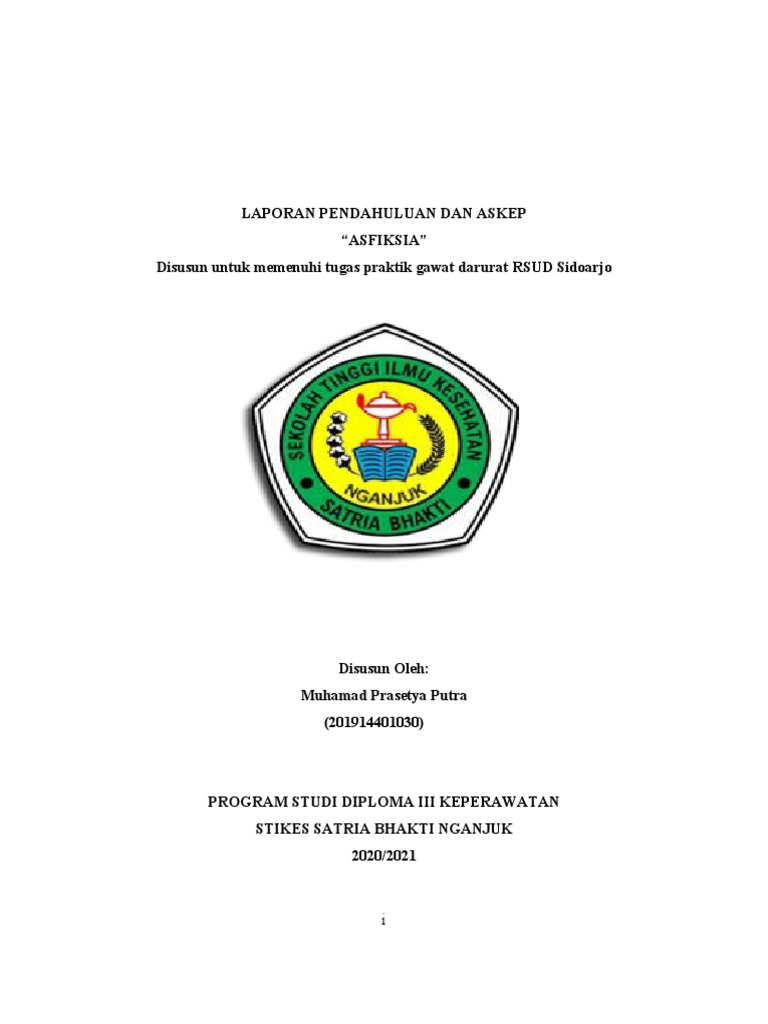 LAPORAN - PENDAHULUAN - DAN - ASKEP - Asfiksia (1) Baru | PDF