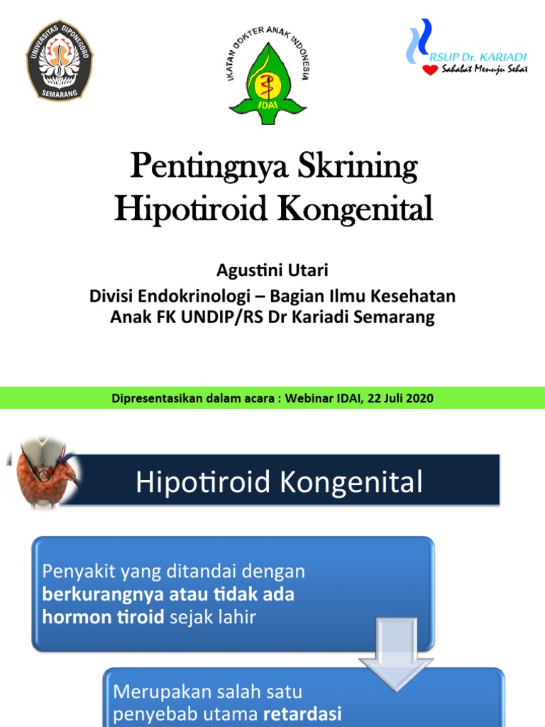 Pentingnya Skrining Hipotiroid Kongenital | PDF