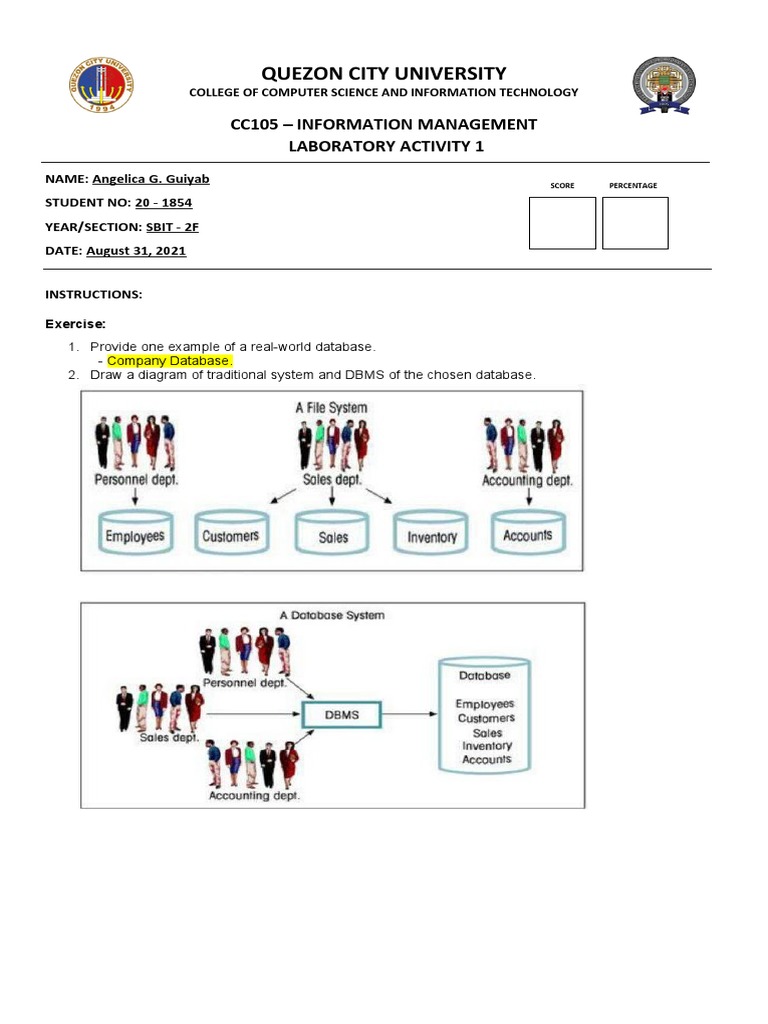 Cc105 Midterm Lab-Activity#1 | PDF