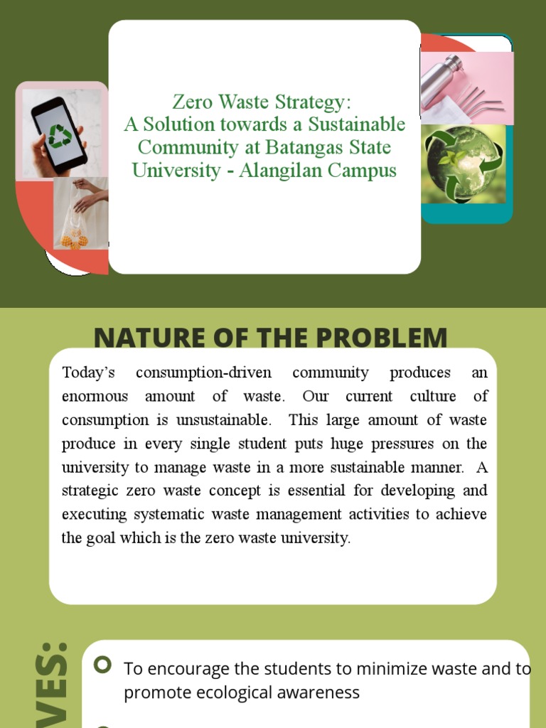 Zero Waste Strategy: A Solution Towards A Sustainable Community at ...