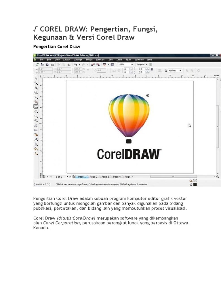 Materi COREL DRAW | PDF