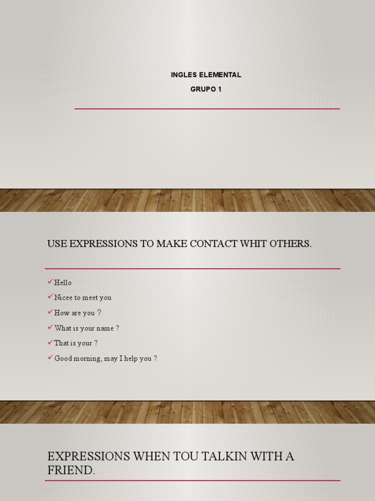 Ingles Elemental | PDF