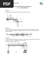 Exercices corrigés sur les portiques RDM | PDF