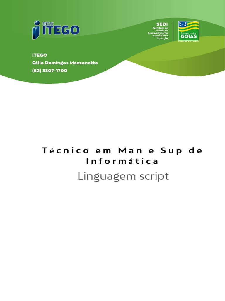Linguagem de Script - Portugol | PDF | Algoritmos | C (linguagem de ...