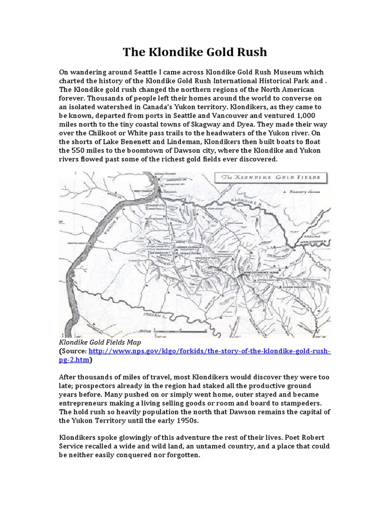 Klondike Gold Rush | PDF | Minerals | Klondike Gold Rush