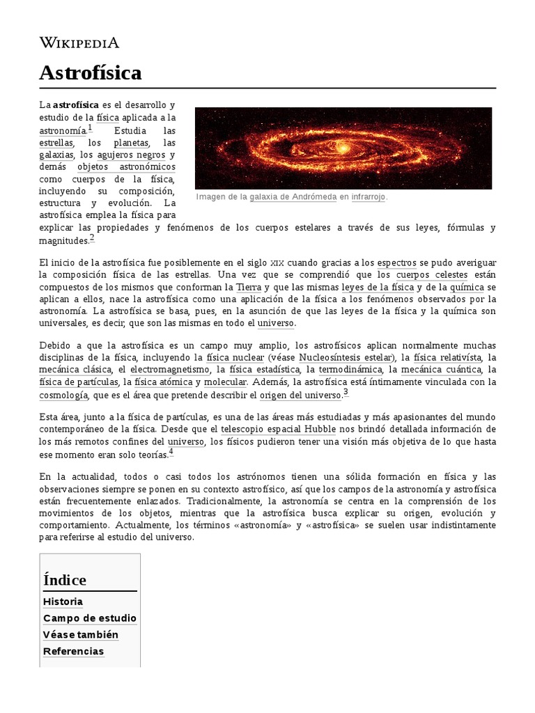 Astrofísica | PDF | Astrofísica | Ciencias fisicas