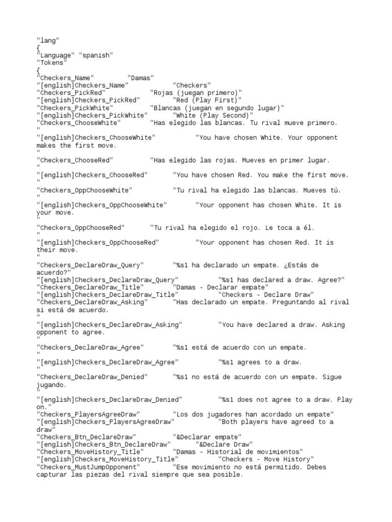 Checkers Spanish | Download Free PDF | Abstract Strategy Games ...