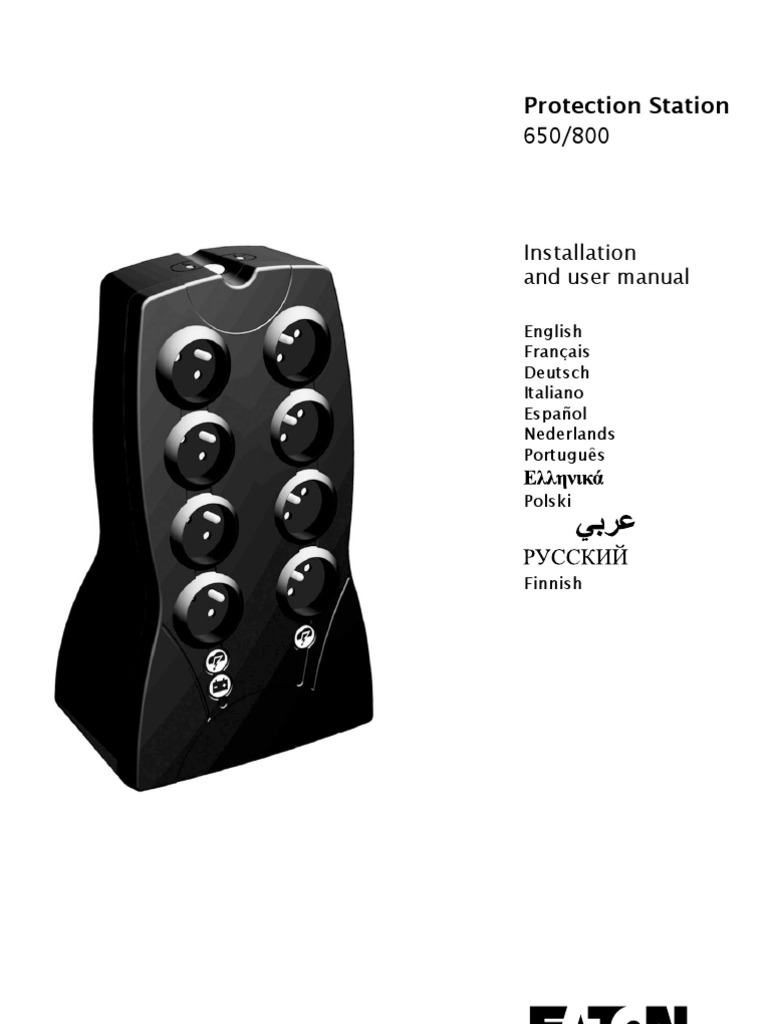 Eaton Protection Station 650 800 Installation and User Manual AB Web ...