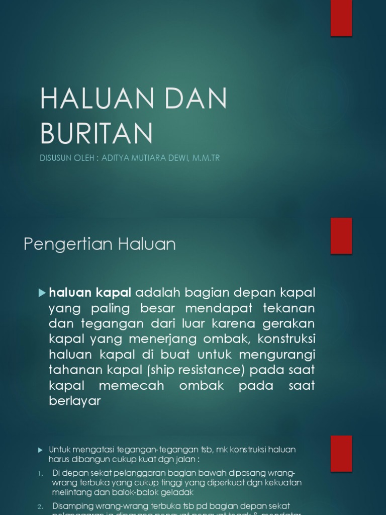 3,4 (Haluan Dan Buritan) | PDF