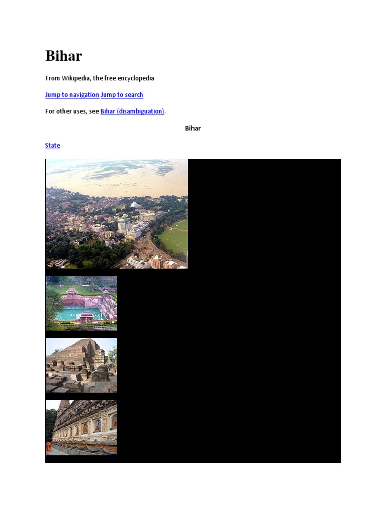 Bihar: From Wikipedia, The Free Encyclopedia | PDF
