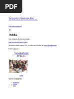 Orisha Chart | PDF | Religious Faiths | Religious Belief And Doctrine