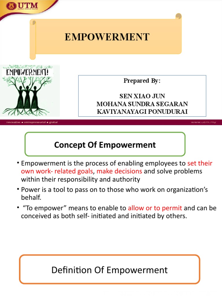 Empowerment | PDF | Teachers | Empowerment