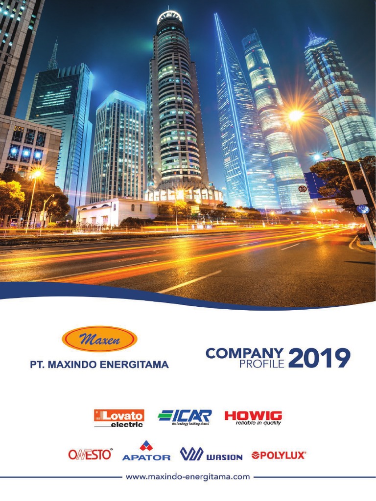 Company Profile PT MAXINDO ENERGITAMA 2019 | PDF | Fuse (Electrical) | Relay