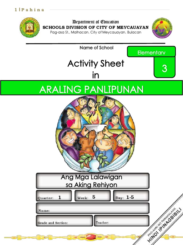 Ap3 As Quarter 1 Week 5 | PDF