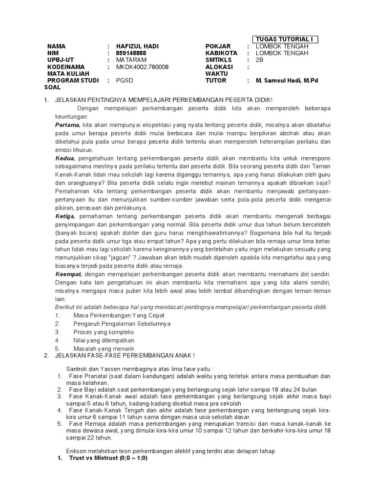 Tugas Tutorial I PPD | PDF | Kesehatan Holistik | Sains & Matematika