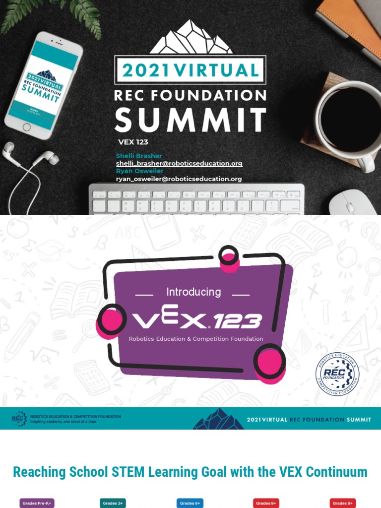 Vex 123 Rec Foundation Virtual Summit | PDF | Mobile App | Science ...