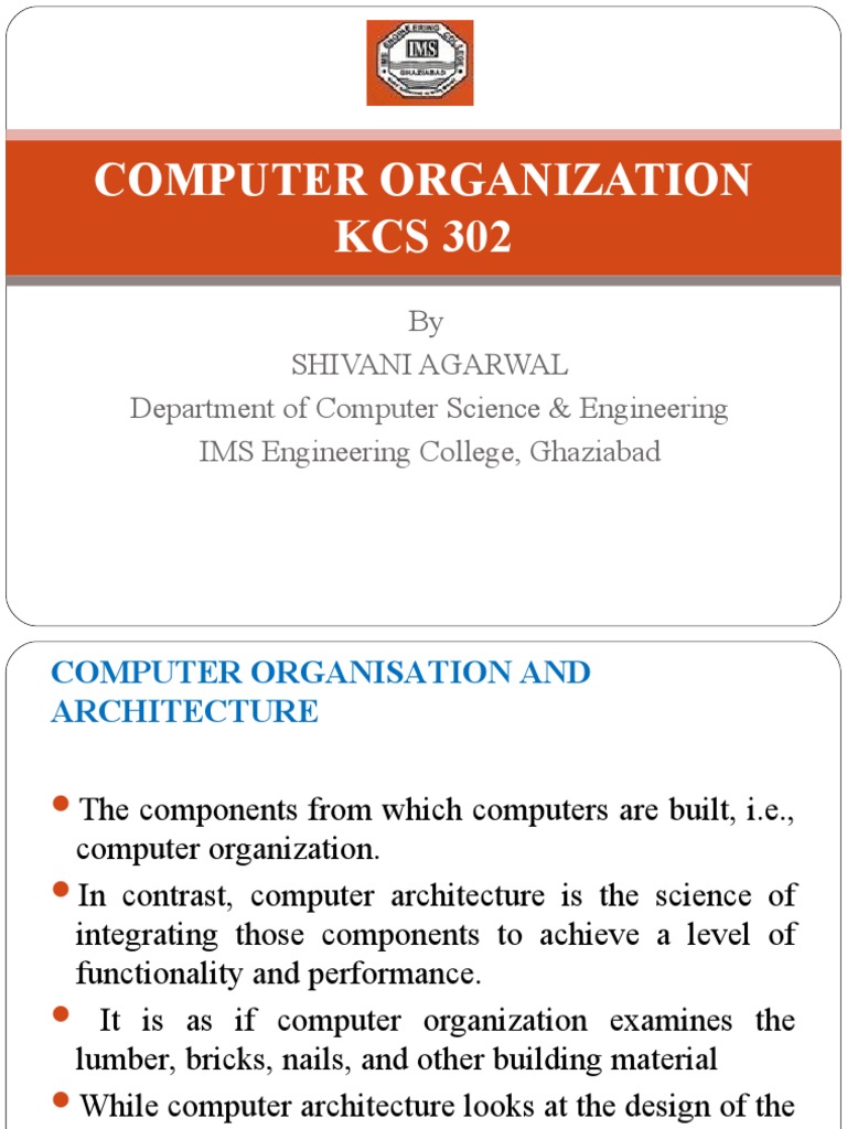 Computer Organization Kcs 302 Pdf Computer Data Storage Central Processing Unit