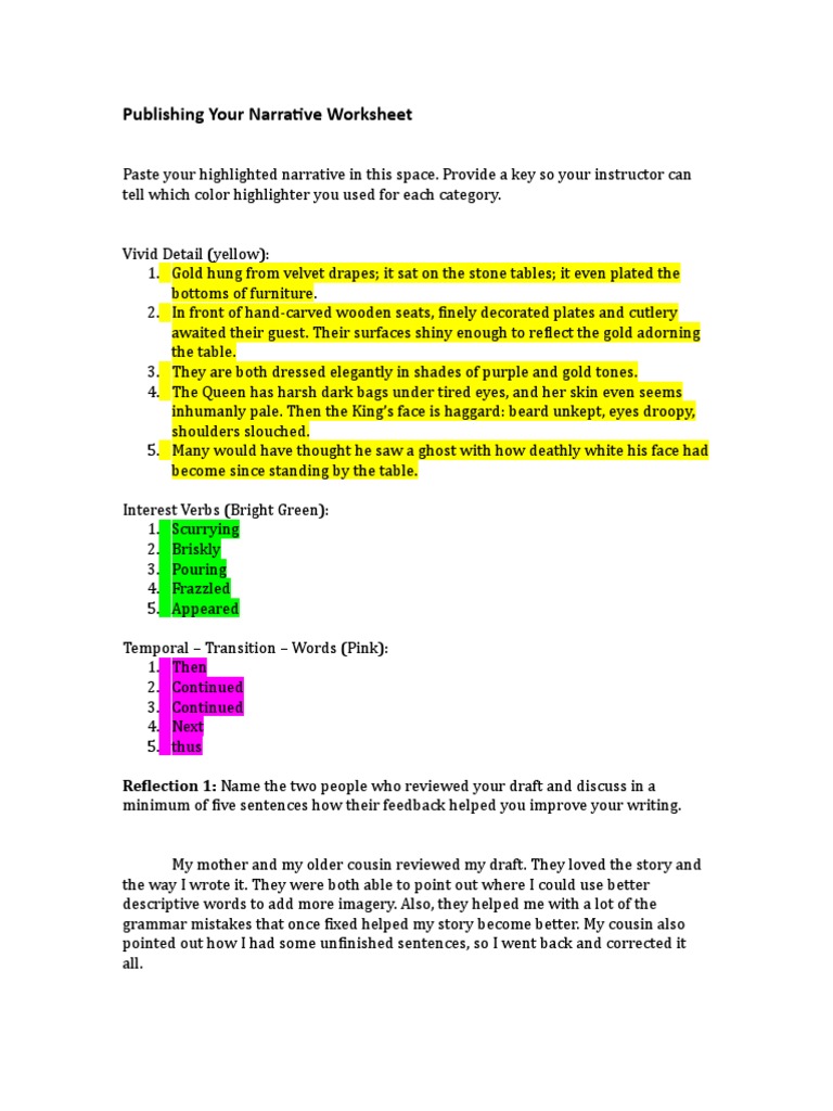 Narrative Writing Improvement Guide | PDF