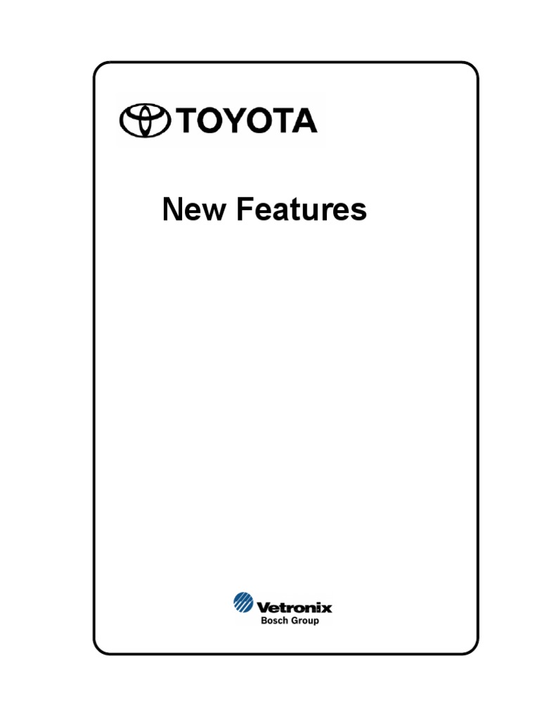 Toyota North America New Features | PDF | Toyota | Cars Of Japan