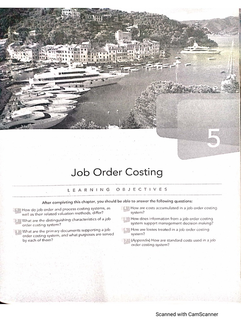 Chapter 5 Job Order Costing | PDF