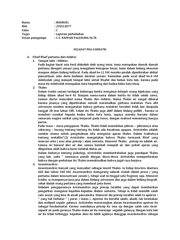 Laporan Bacaan 2 | PDF