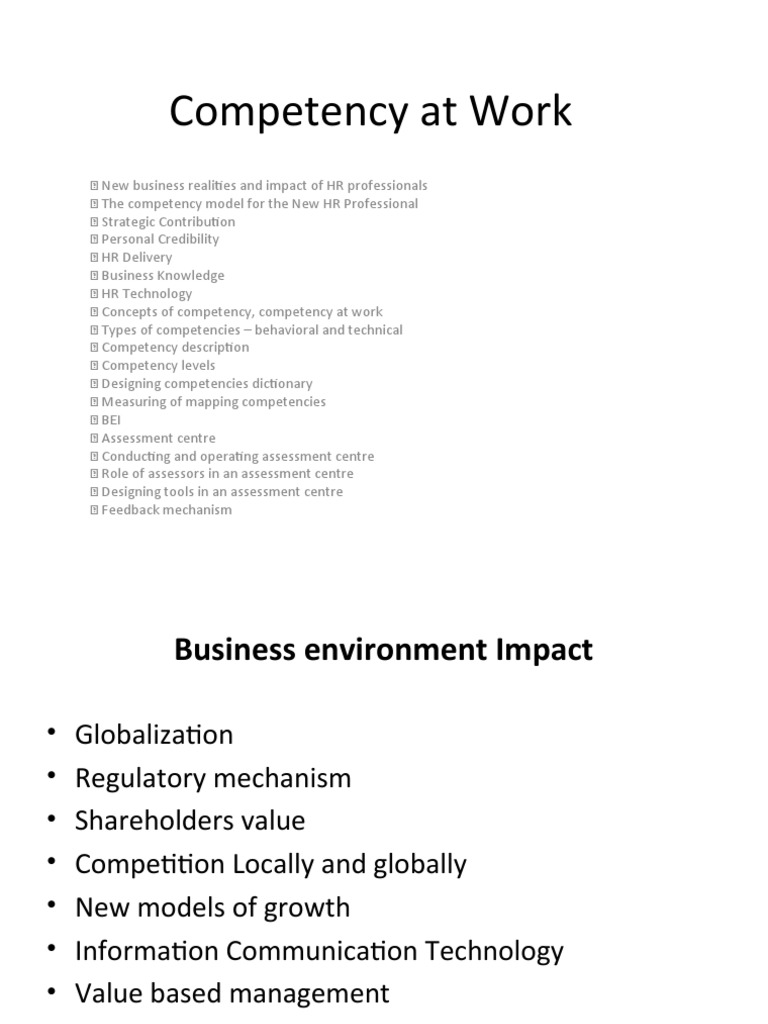 Competency Mapping | PDF | Competence (Human Resources) | Survey ...
