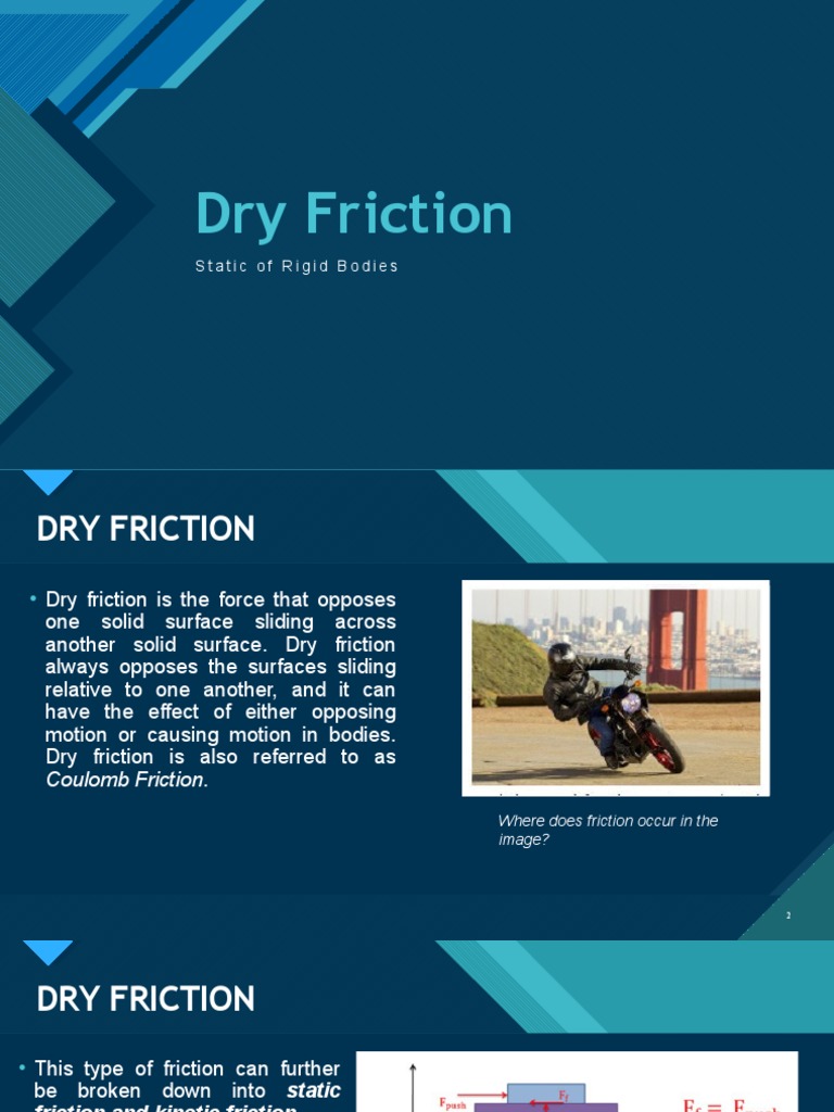 Dry Friction | PDF | Friction | Force