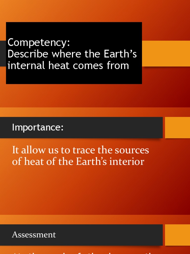 Earth's Internal Heat Sources Explained | PDF