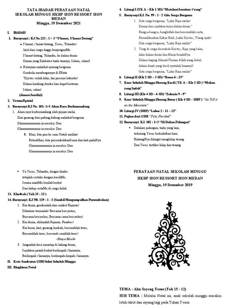 Tertib Acara NATAL ASM 2021 | PDF