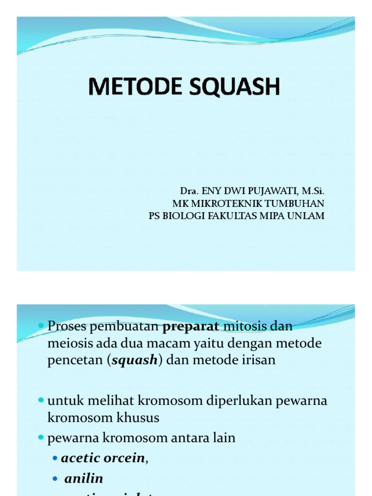 Metode Squash Dan Maserasi | PDF