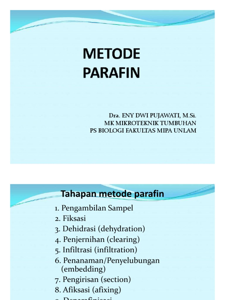 Metode Parafin | PDF