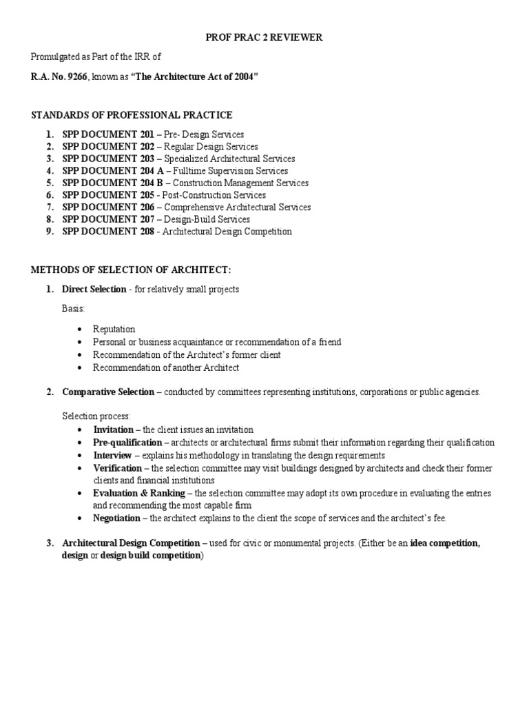 Prof Prac 2 Reviewer | PDF