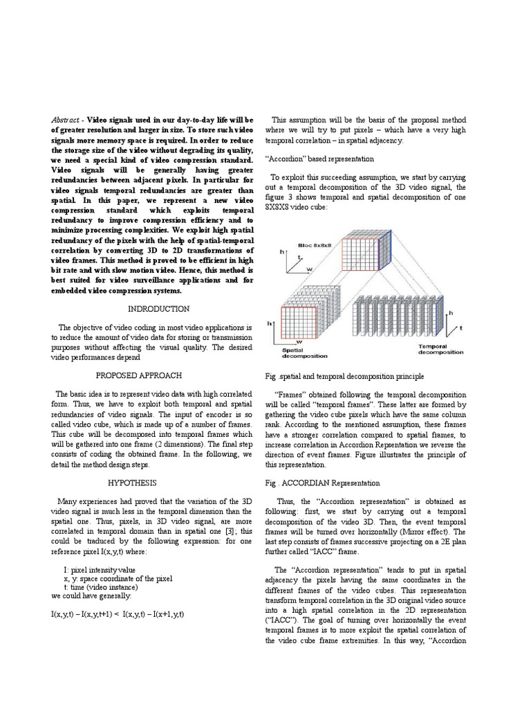 Efficient Video Compression Method | PDF | Video | Data Compression