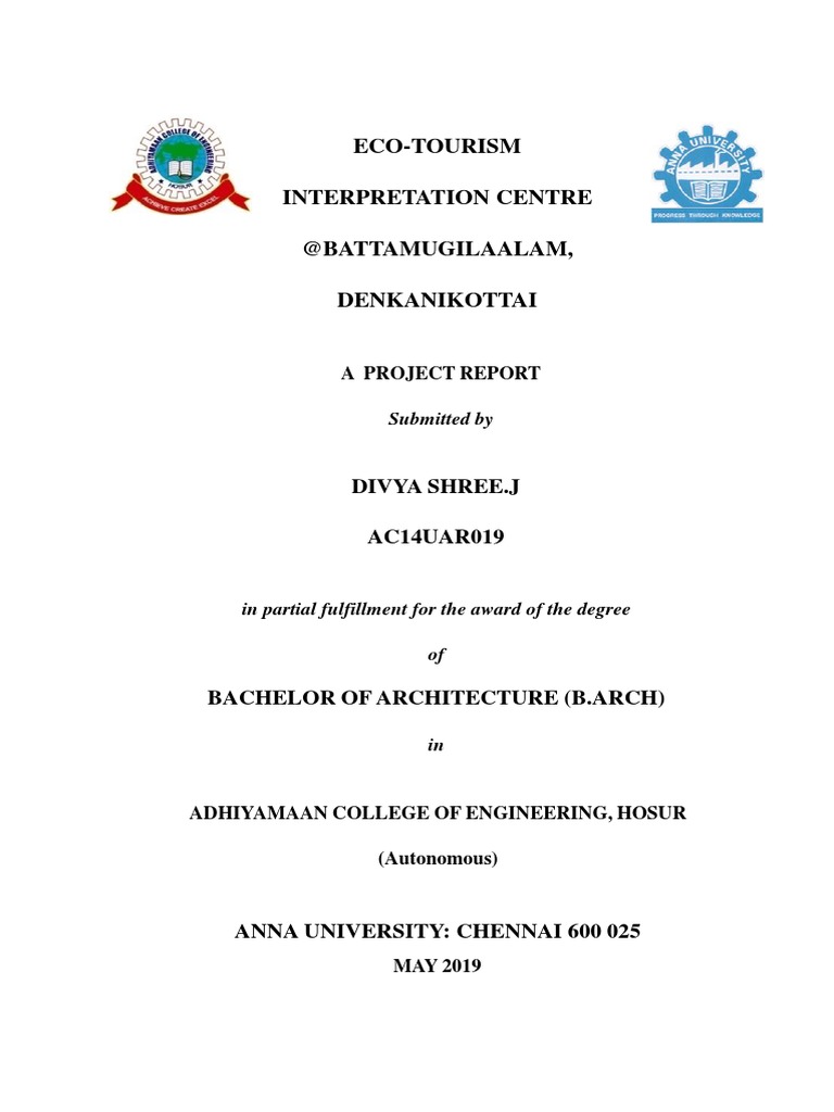 Thesis Report-Final | PDF | Tourism