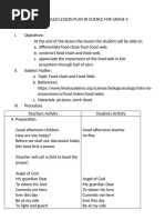 Detailed Lesson Plan Grade 5 Science | PDF | Force | Lesson Plan