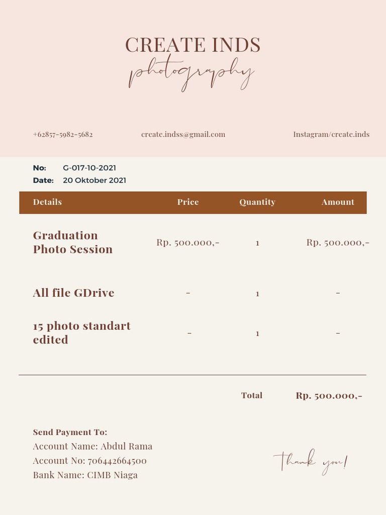 Eryana Invoice | PDF