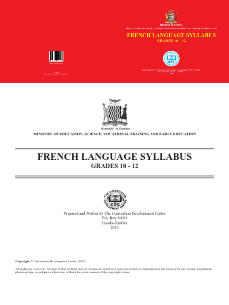 French - Grade 10 - 12 | Download Free PDF | Learning | Curriculum